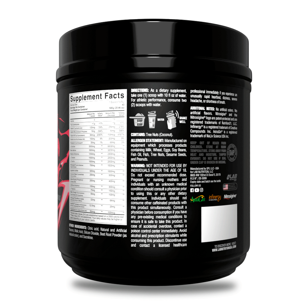 PUMP KONG PRE-ENTRENAMIENTO 560G – Lab Nutrition